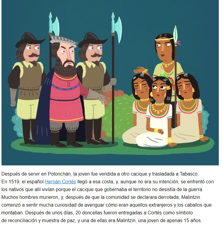 La verdadera historia de la Malinche (fuente : https://genial.guru ...