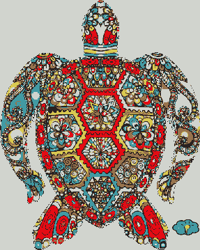 Tortuga con mandala - Potenciar la Creatividad