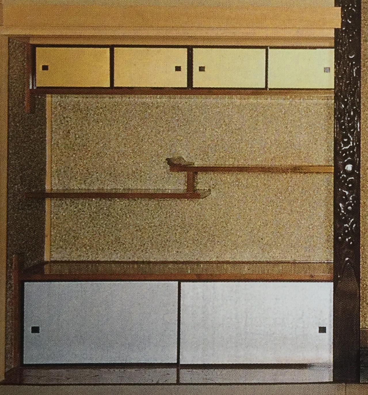 床の間セット1号型 床脇 欅 松 - 木曽桧 吉野桧 吉野杉 銘木数寄屋材 床の間セット1号型 床脇 欅 松 - 木曽桧 吉野桧 吉野杉 銘木数寄屋材