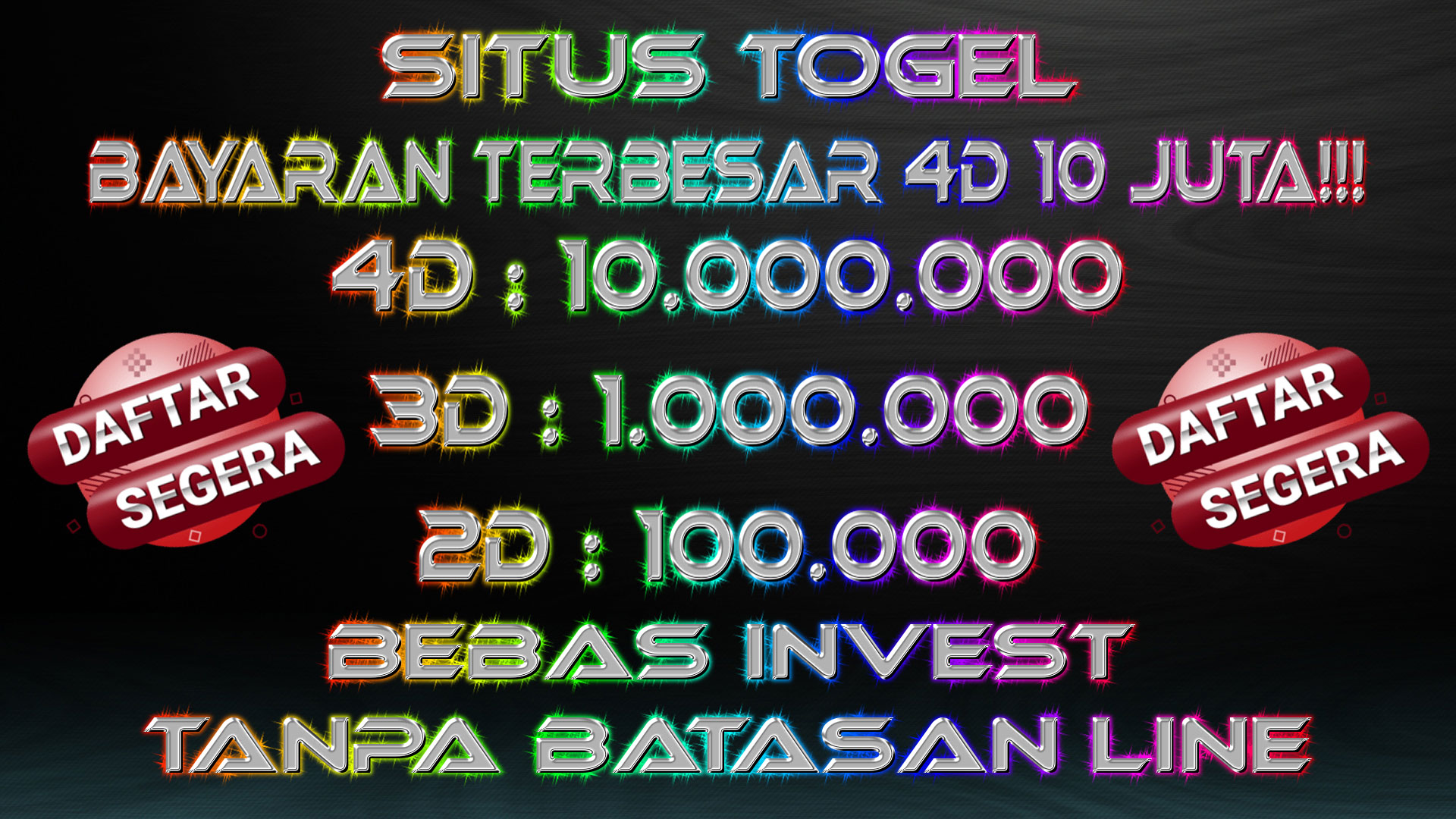 Bandar Togel Online Terbesar Bayaran 4D Full 10 Juta!!! - celanahijau