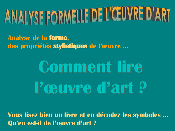 Plan d'analyse Histoire de l'Art pour le Brevet des Collèges ...