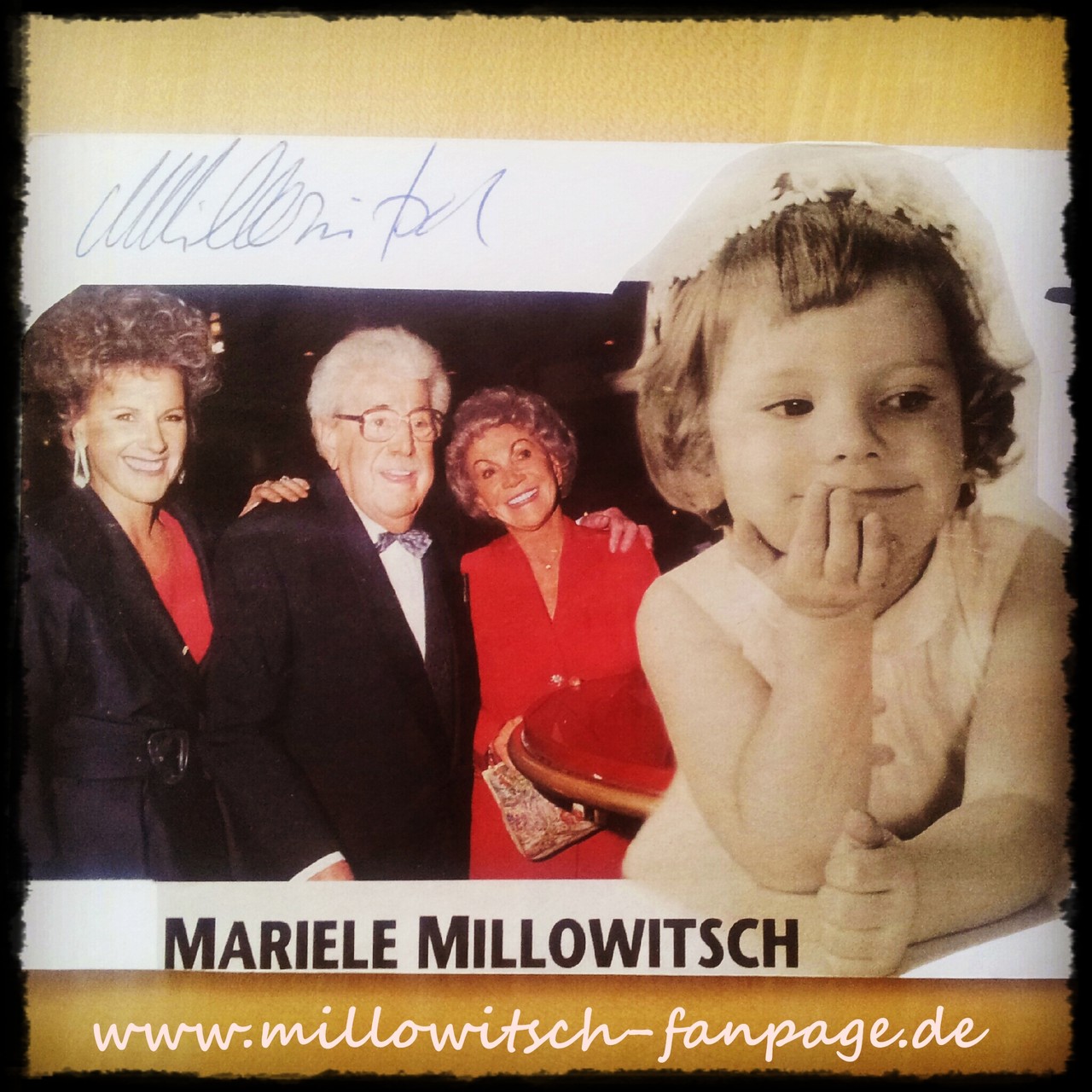 Autogramme von Mariele Millowitsch - Willy Millowitsch, Peter ...