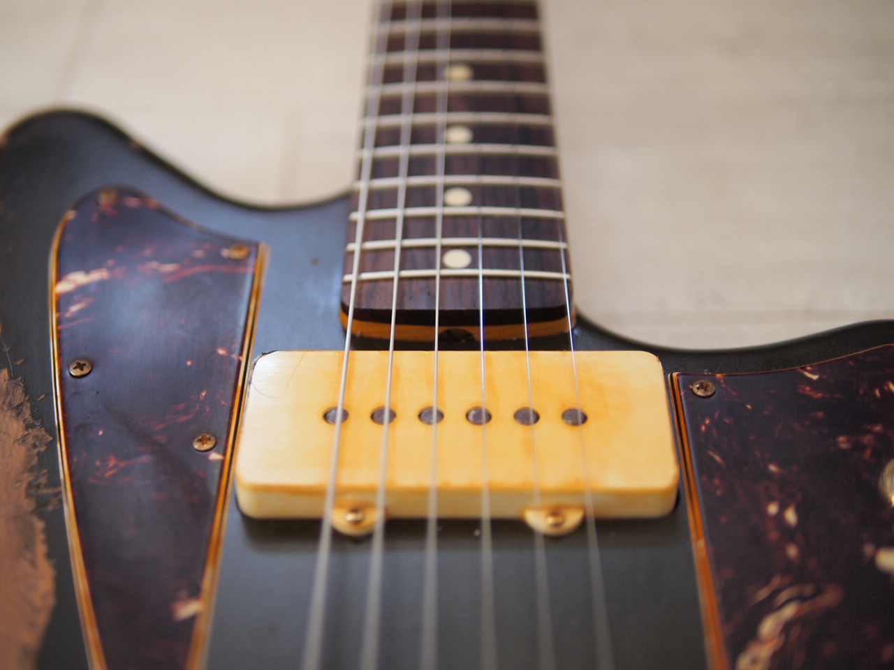 SOLD Warmoth + MJT - Custom "Split" Jazzmaster - Faded Olive Drab Green ...