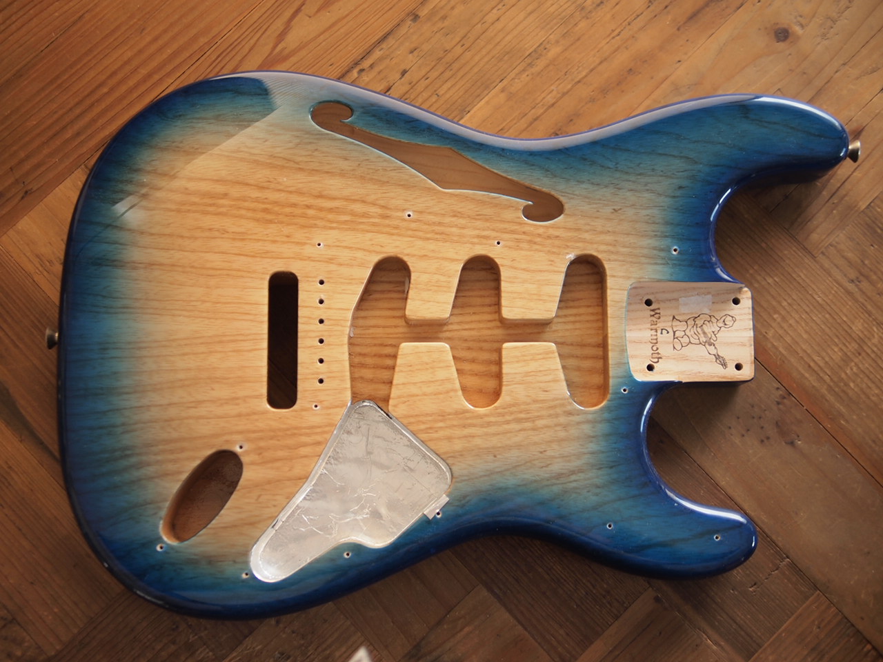 SOLD Warmoth - Used - Stratocaster Thinline Body - Swamp Ash ...