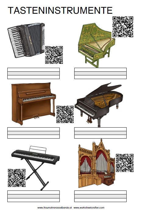 Musik Instrumente Teil 1, 2, 3 - fraumohrsrasselbandes Webseite!