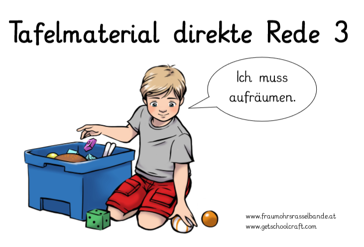 Direkte Rede 3 - Tafelmaterial - fraumohrsrasselbandes Webseite!