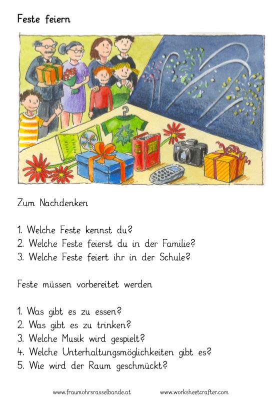 Feste feiern (Ab.Spr.6.10) - fraumohrsrasselbandes Webseite!