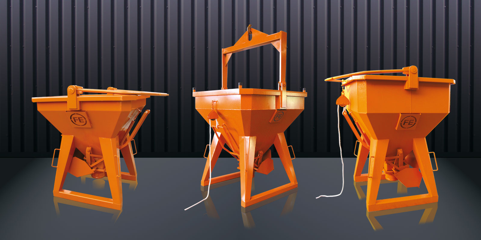 Cubilotes descarga central recta - Maquinaria prefabricados hormigón