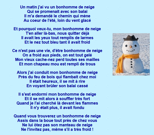 Comptines/Chansons-026 Février - La Classe de Barnabé