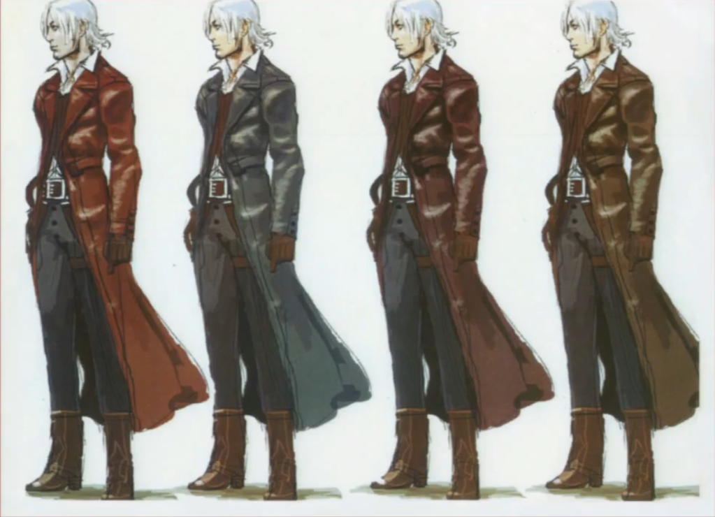 Devil May Cry 1 Hand-Drawn/Painted Concept Art - thereddevilschronicles ...