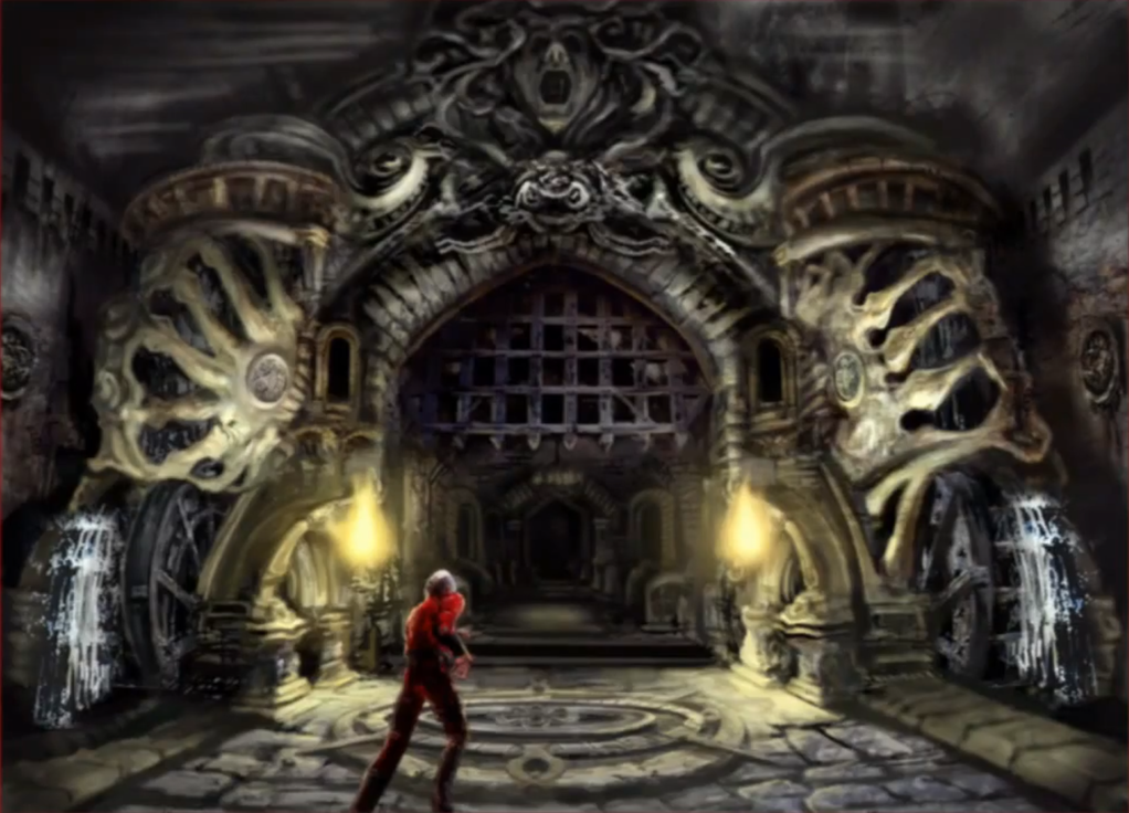 Devil May Cry 1 Hand-Drawn/Painted Concept Art - thereddevilschronicles ...