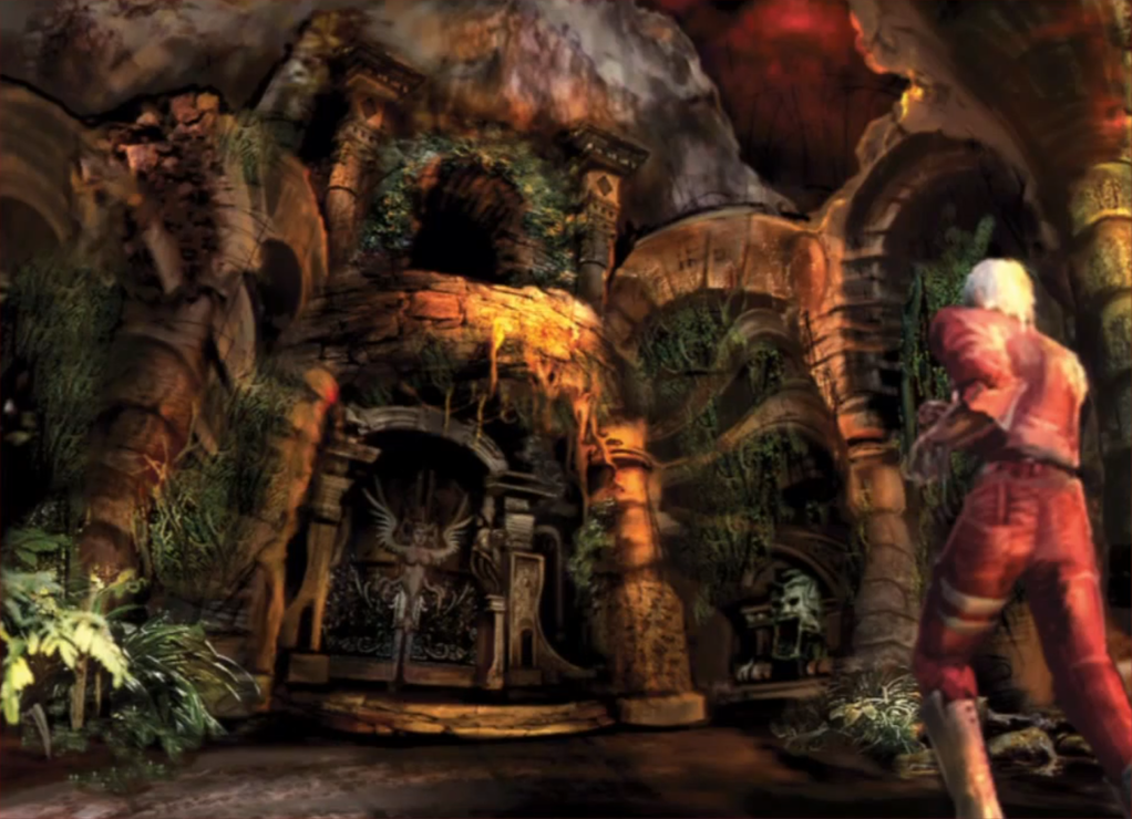 Devil May Cry 1 Hand-Drawn/Painted Concept Art - thereddevilschronicles ...
