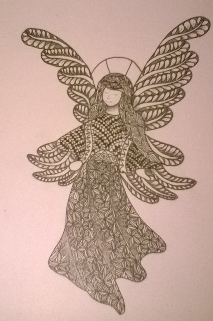 Finished another design for my Christmas Cards - Carantoc Art Pottery ...