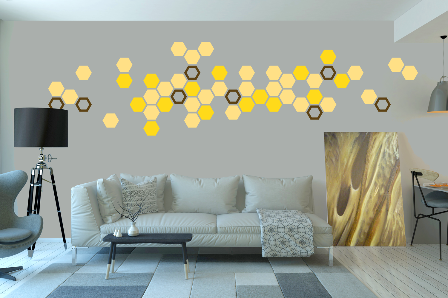 Honeycomb Geometric | Sticker | Decal | Vinyl - Wall Art Company
