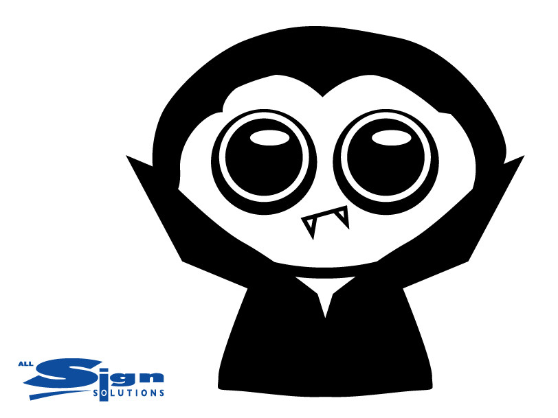 Cute Vampire | Halloween | Vinyl Stickers | Decal - Wall Art Company