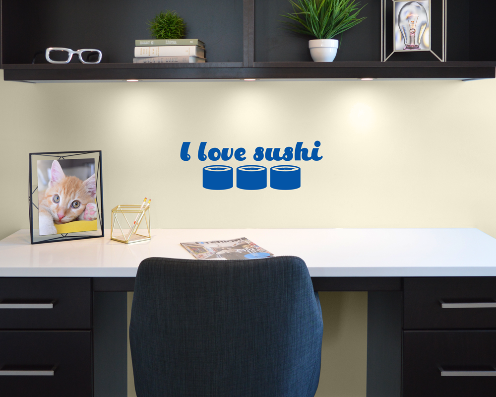 I love sushi | sticker | decal - Wall Art Company