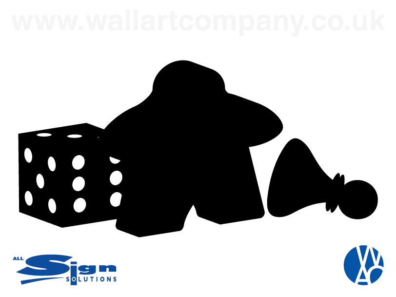 Board Game Pieces | Sticker | Decal | Vinyl - Wall Art Company