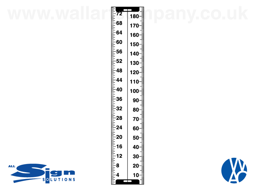 Tape Measure IN and CM Height Chart | Sticker | Decal | Vinyl - Wall ...