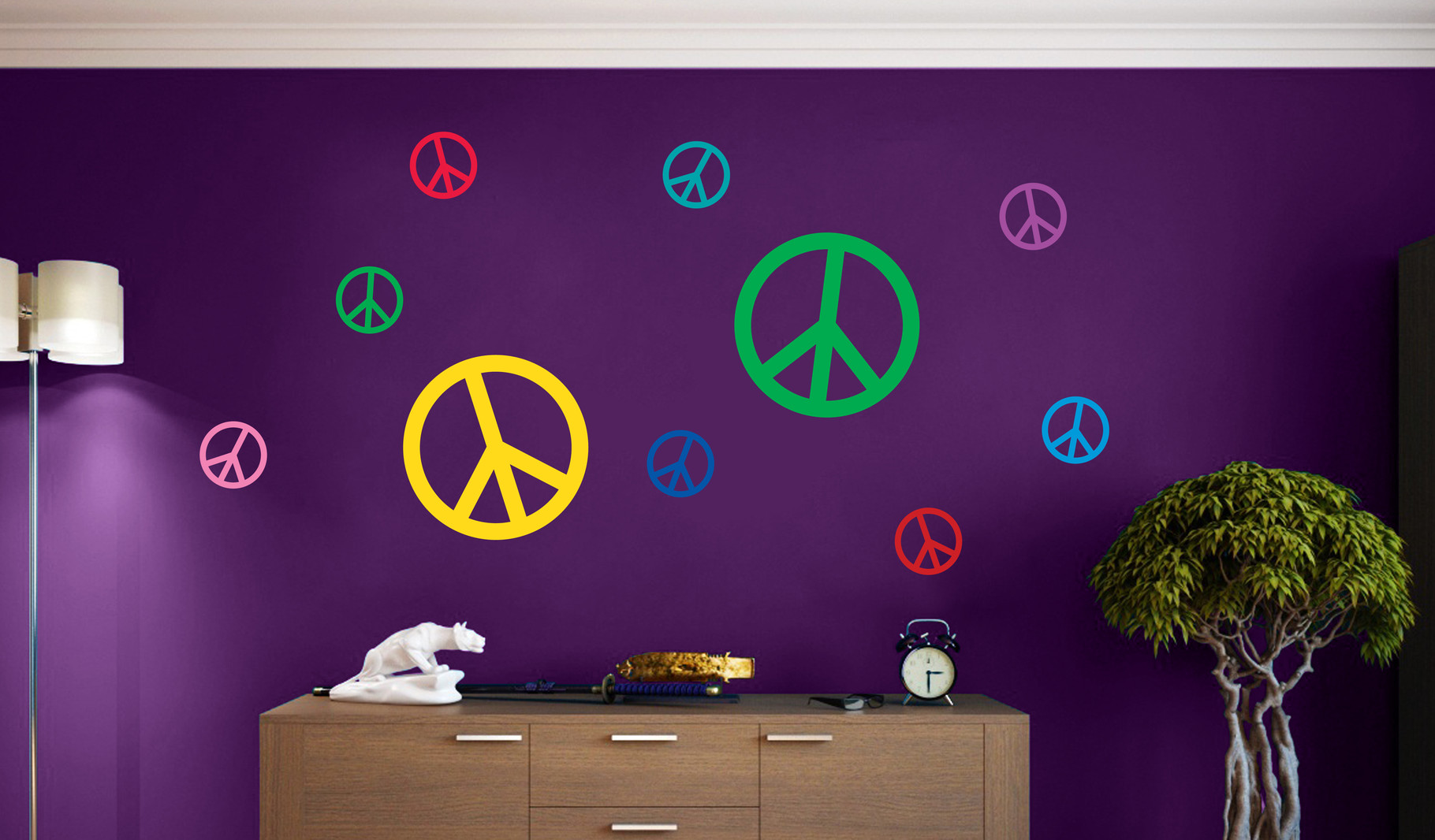 Peace Sign | Sticker | Decal | Vinyl - Wall Art Company