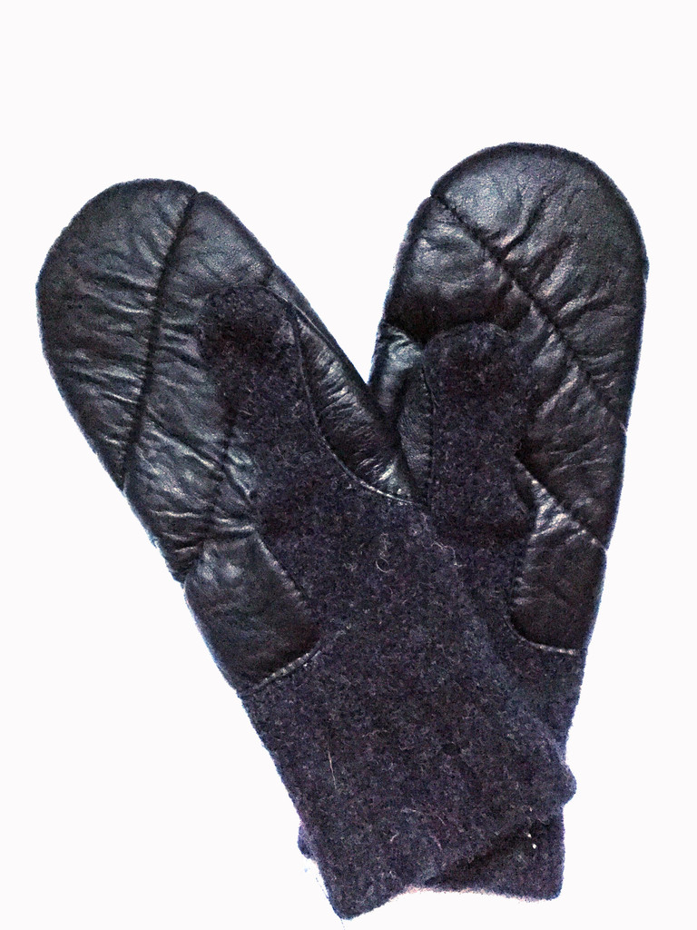 Dachstein Wool Mitts with Leather Palms - Sweater Chalet