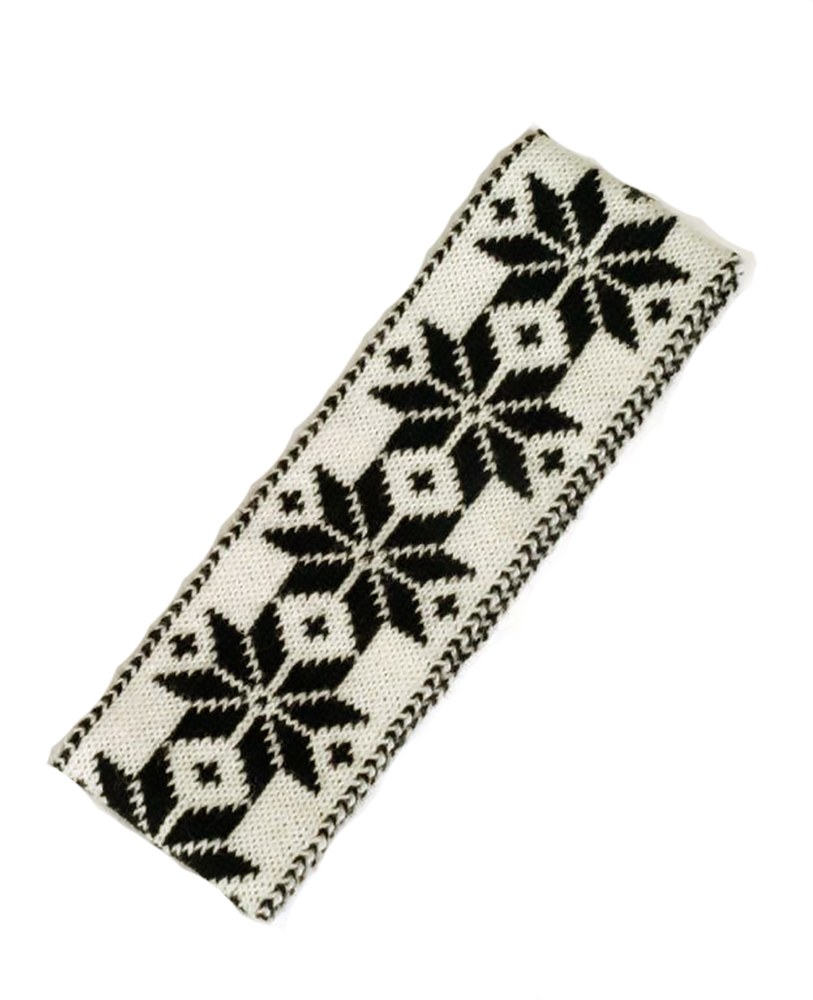 Norwegian Selbu Husflid Hand Knit Wool Headband - Sweater Chalet