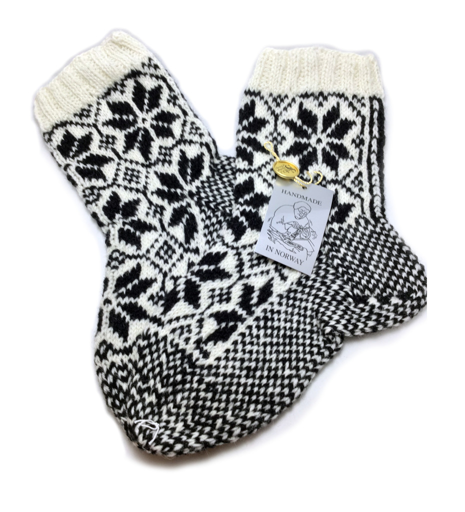 100% Pure Wool Norwegian Selbu Sock - Sweater Chalet
