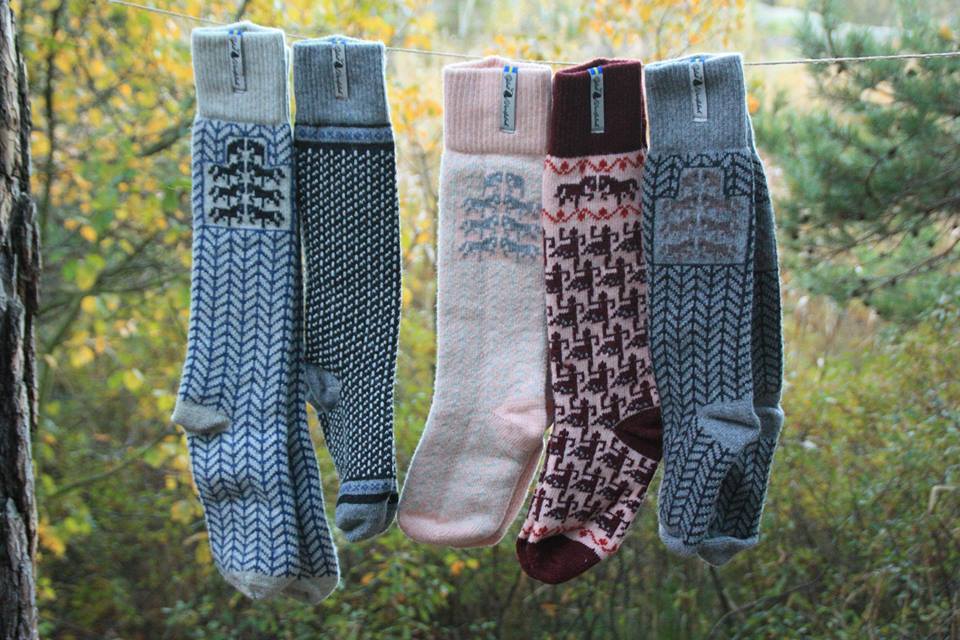 Gotland Grå Socks by Öjbro Vantfabrik - Sweater Chalet