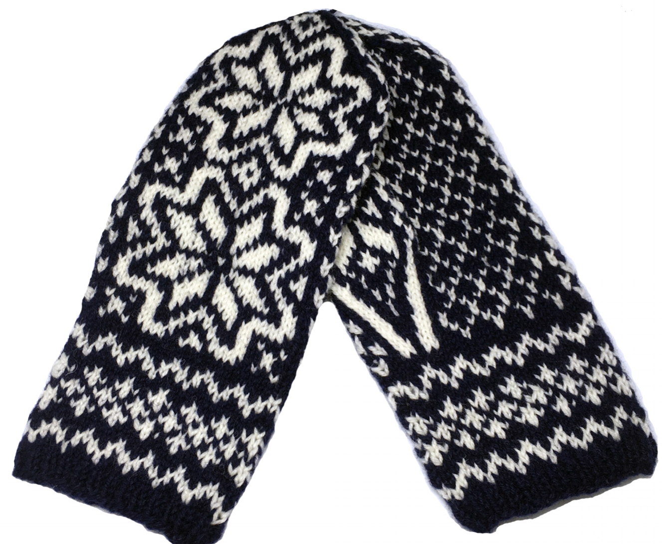 100% Pure Wool Norwegian Hand Knit Mitten - Sweater Chalet