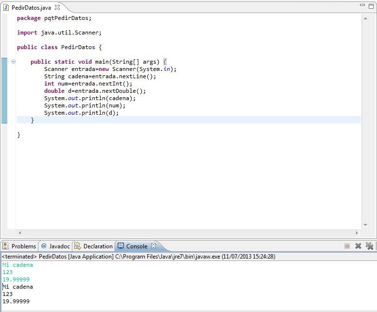 Pedir datos a un usuario - Página Jimdo de tutospoo