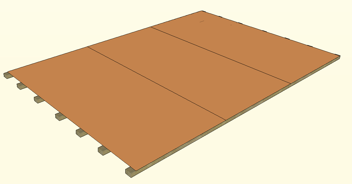 3.6m x 2.4m x 5cm Raised Floor - woodsukkah