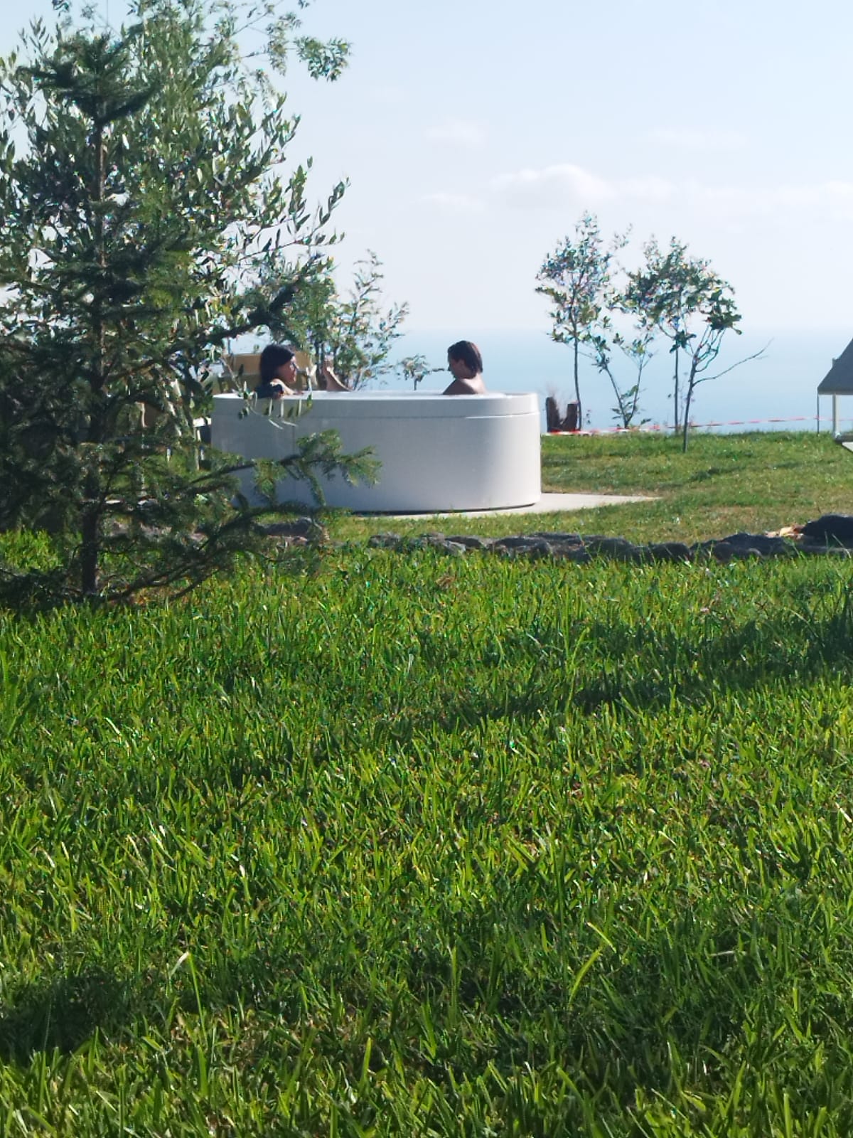 Panoramic Terrace with Gazebo, private Showers and Jacuzzi for private ...