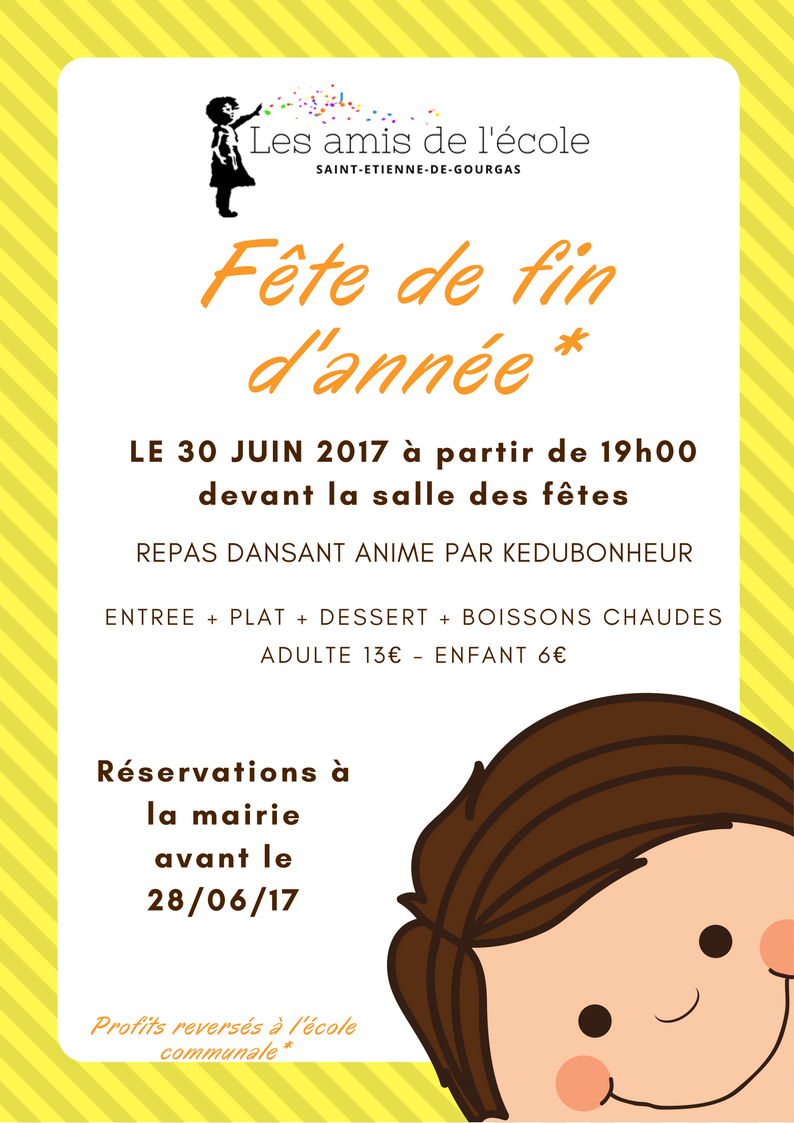Fête de fin d'année : l'affiche ! - Site de les-amis-de-lecole