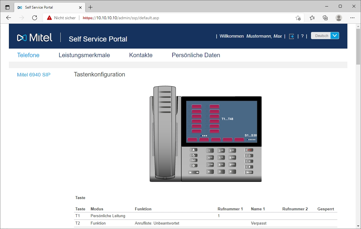 Mitel Self-Service-Portal - Schmied und Wilhelm
