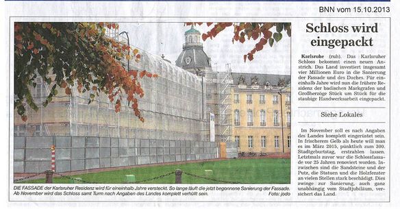 Schloss Karlsruhe Renovierung , Schloss Augustenburg (Karlsruhe) – EBRX