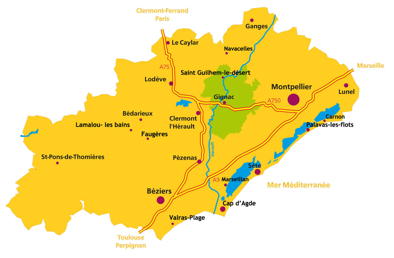 Plans d'accès et Localisation - le jardin des aînés EHPAD public Ganges