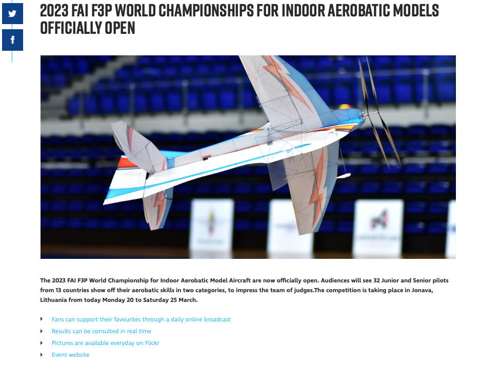 カタクリの花｜F3P世界選手権 - 角倉の電動フライトテクニック