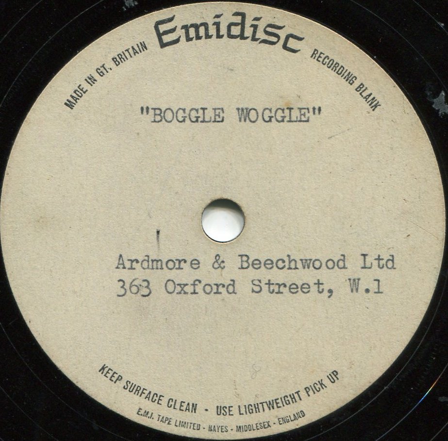 Edwick Rumbold - Boggle Woggle - Uk Emidisc Acetate - casbahcandy