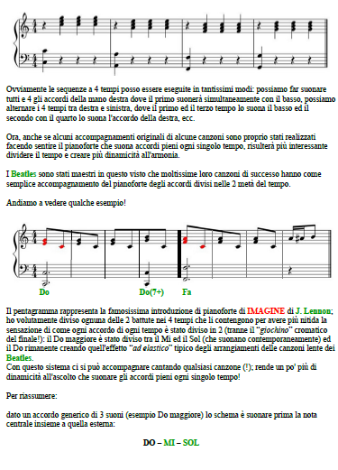 COME ACCOMPAGNARSI AL PIANOFORTE - CORSO GRATUITO ON-LINE DI TEORIA ...