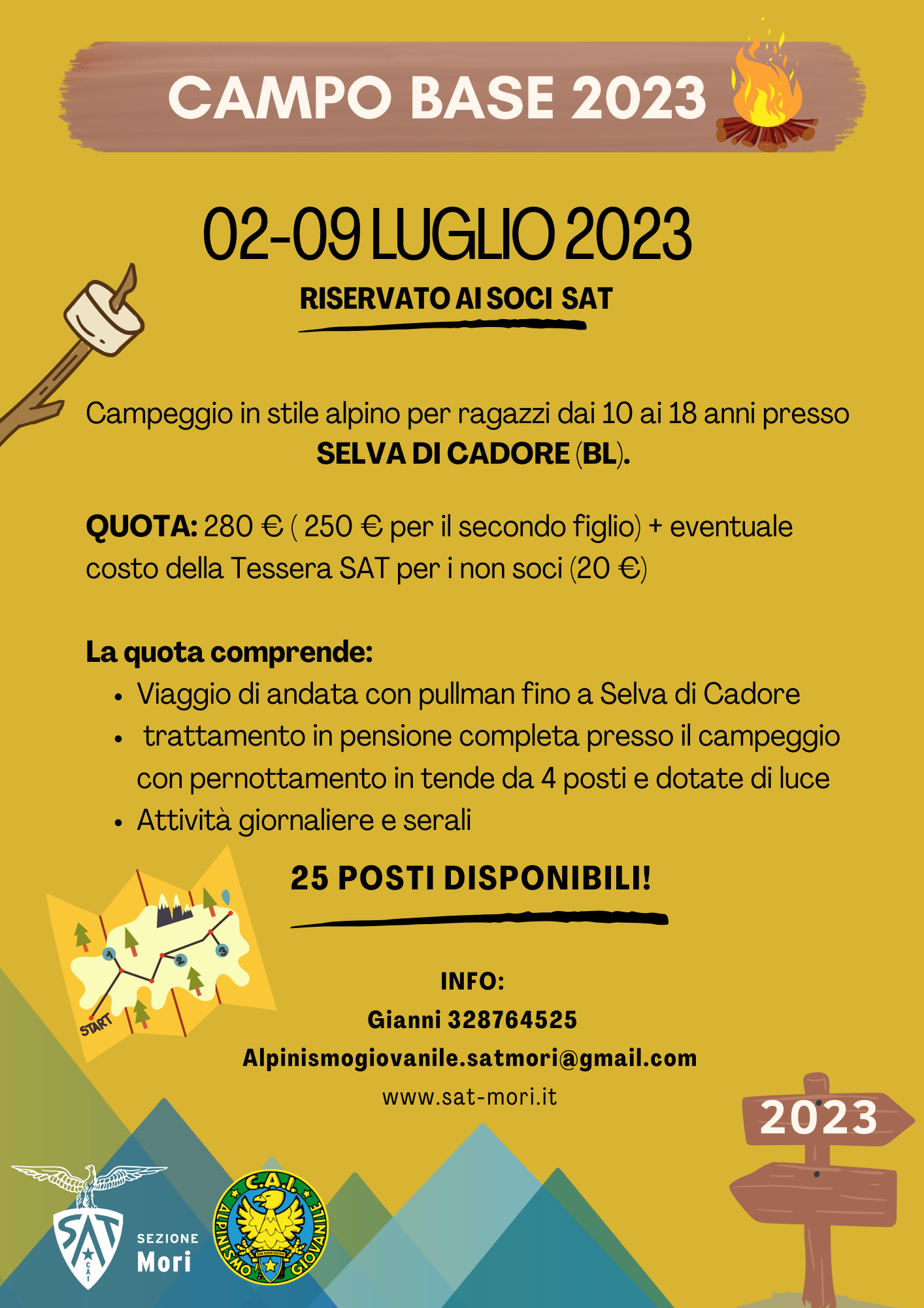 Campo Base 2023 - S.A.T. Sezione di Mori