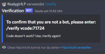 Discord Verification-Bot - realygirllps Webseite!
