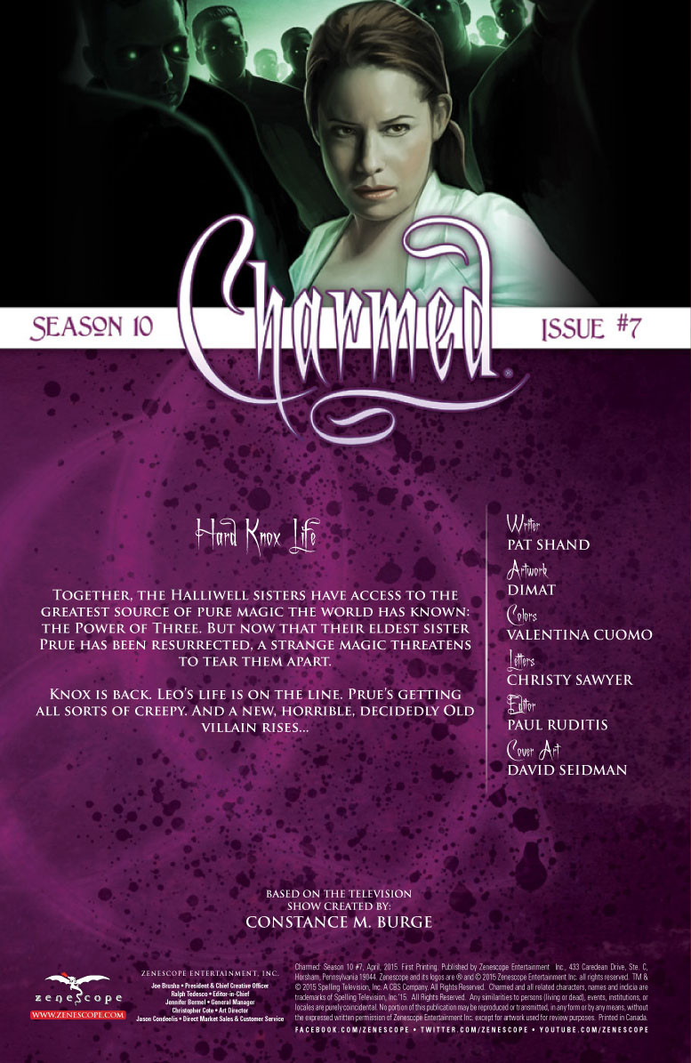Preview - Charmed Season 10 #7 - Website of charmedcomicfan10!