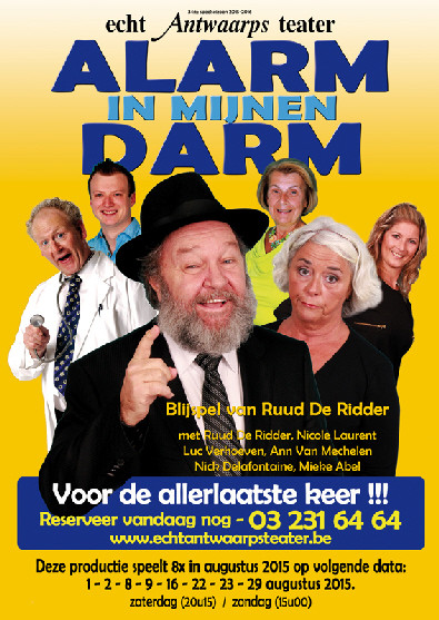 Blijspel 'Alarm in Mijnen Darm' in augustus in het echt Antwaarps ...