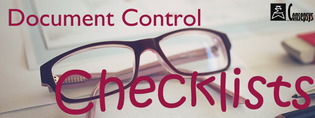 Checklists: An essential tool for Document Controllers - Consepsys