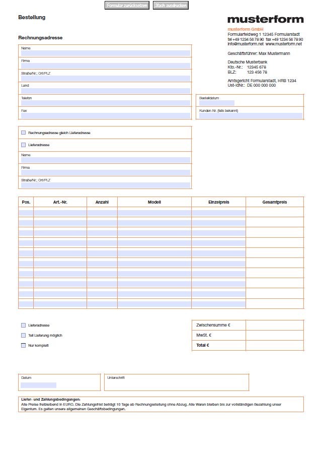 Funktionale PDF-Formulare - musterform.net - Kostenlose Muster von ...