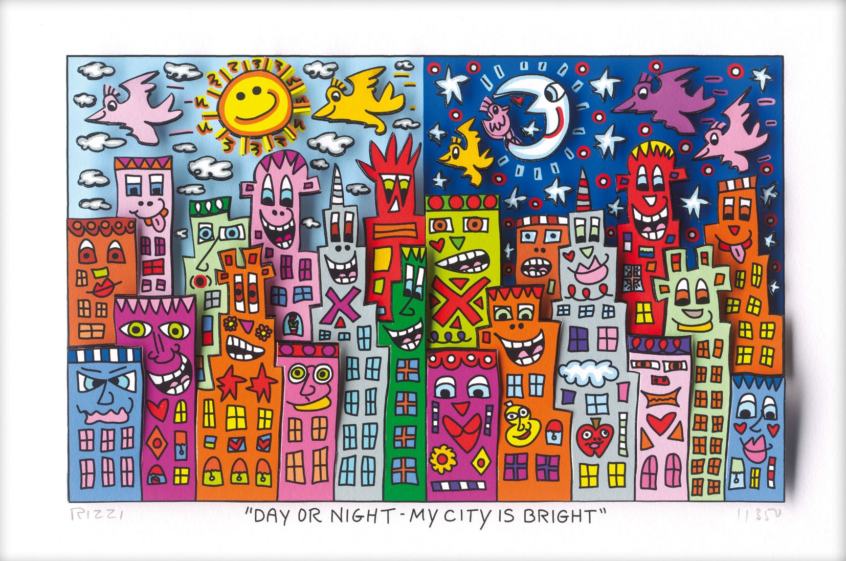 James Rizzi | Day Or Night - My City Is Bright - Kunsthandlung ...