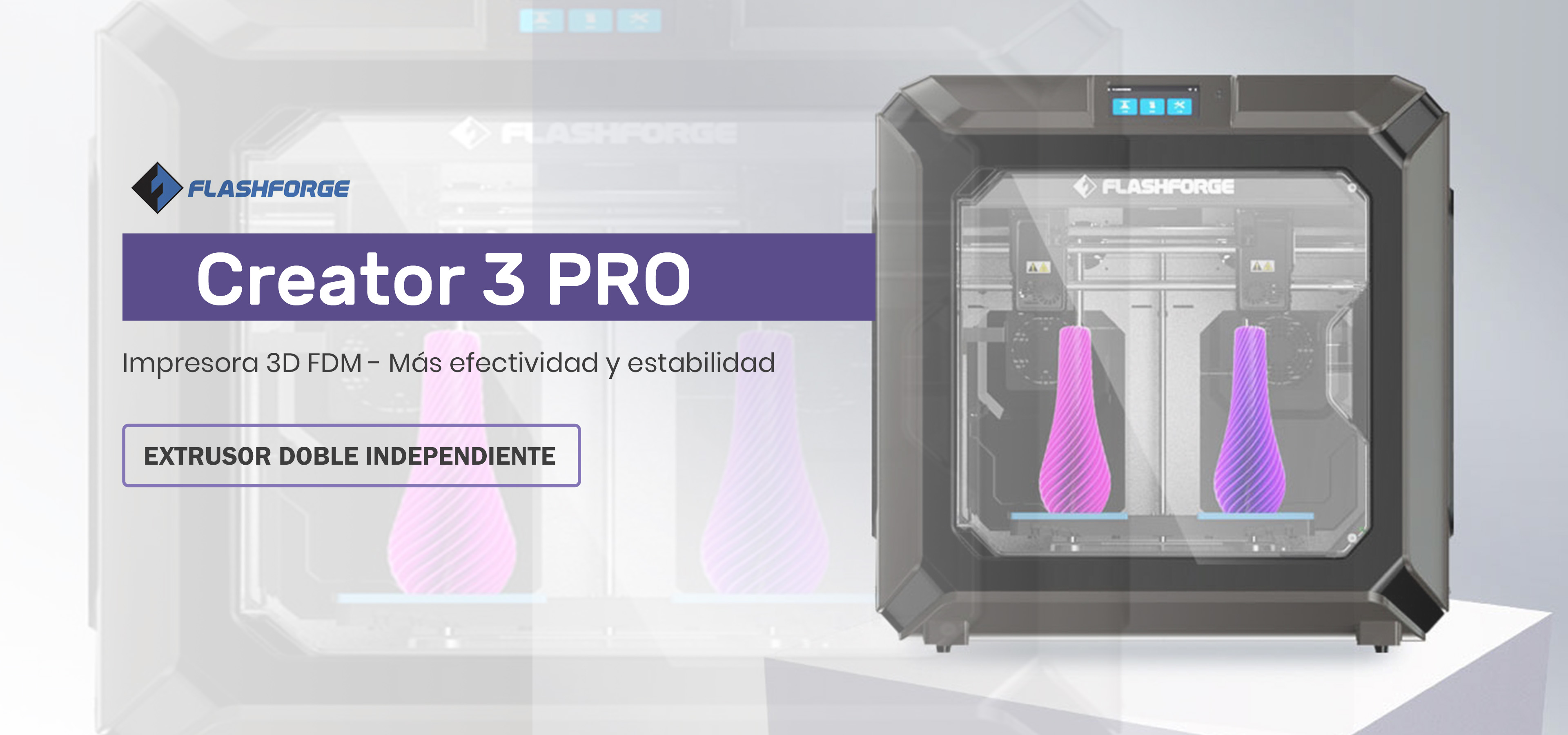 FLASHFORGE CREATOR 3 PRO - 3D CAD PERU