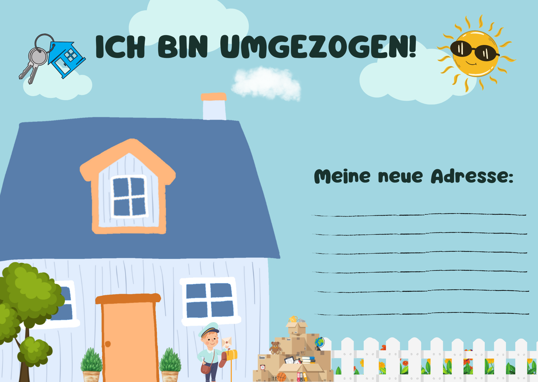 Fabelhafte Bei Umzug Mit Neuer Anschrift Zuruck Bilder