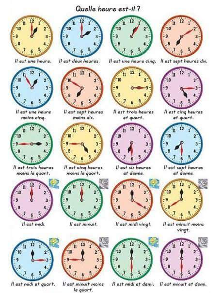 L'expression de l'heure - Página web de franfulgencio