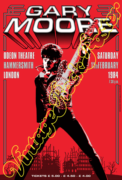 GARY MOORE - Benvenuti su vintagerockposter!