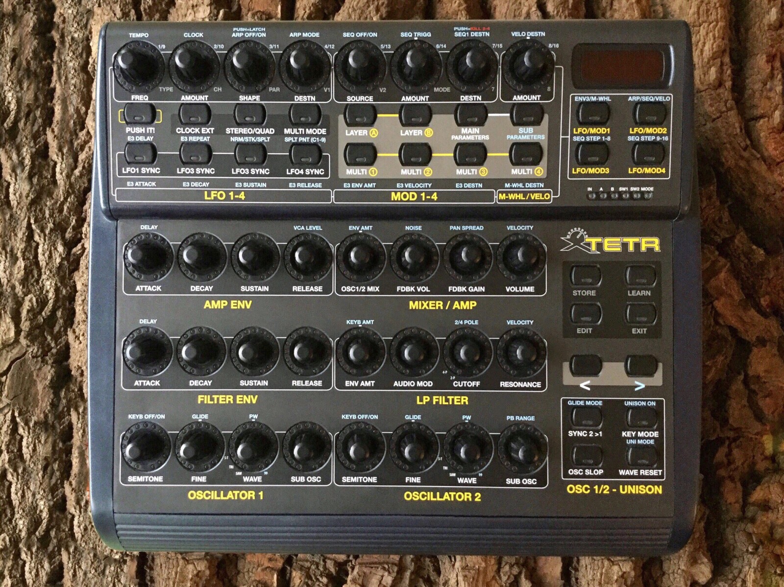 DSI Tetra, Controller Overlay - mxpand • Overlays for synths & more
